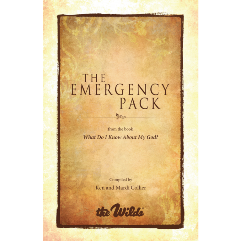 The Emergency Pack by Ken Collier, Mardi Collier – The Wilds Online Store